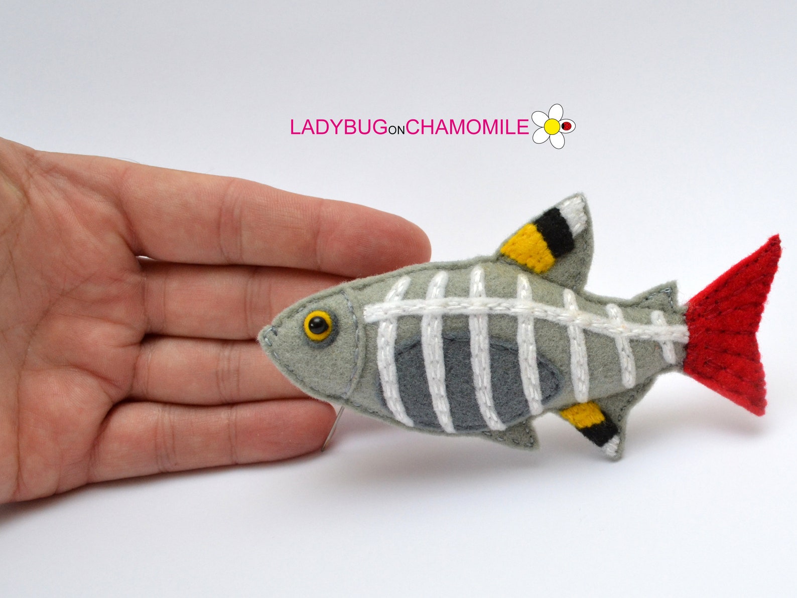 X-RAY FISH Felt Toy, Ornament, Magnet - Etsy