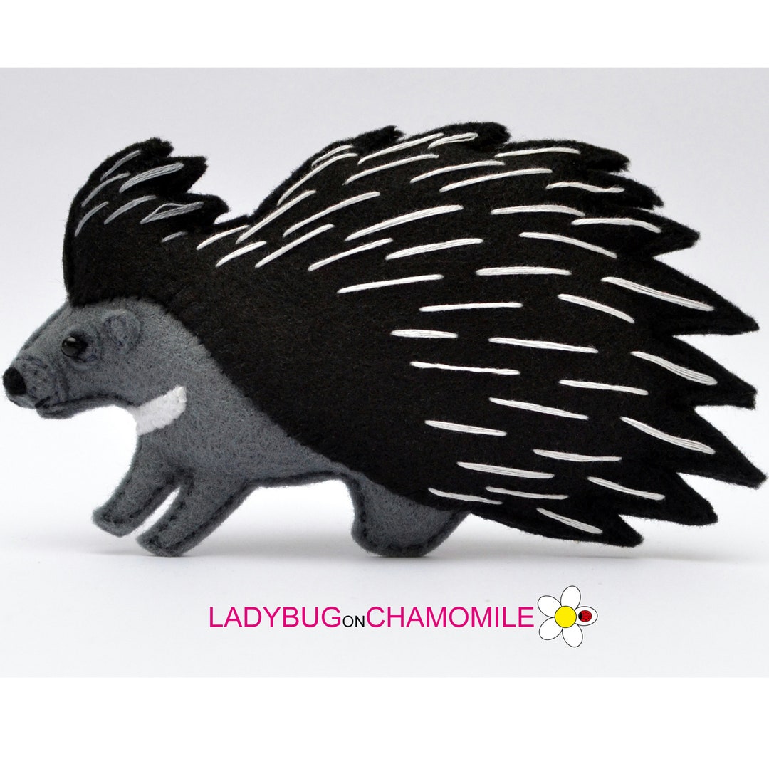 PORCUPINE Felt Toy Ornament - Etsy