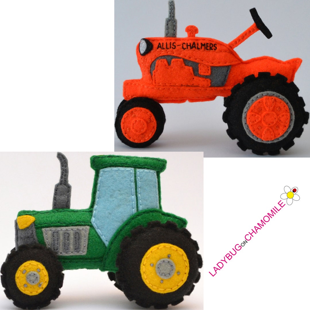 Felt TRACTOR Ornament, Toy. - Etsy