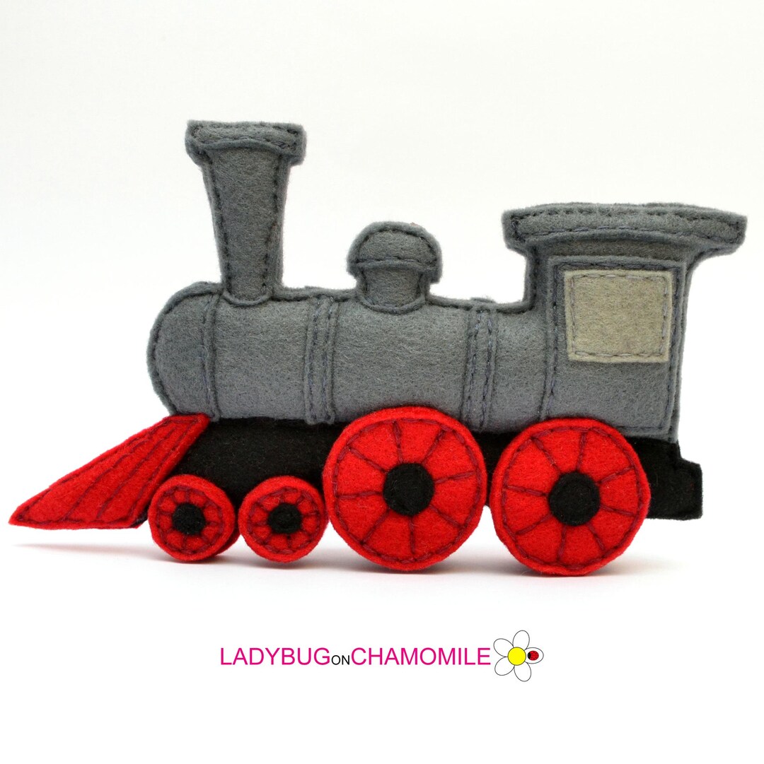 Felt TRAIN LOCOMOTIVE Ornament, Toy - Etsy