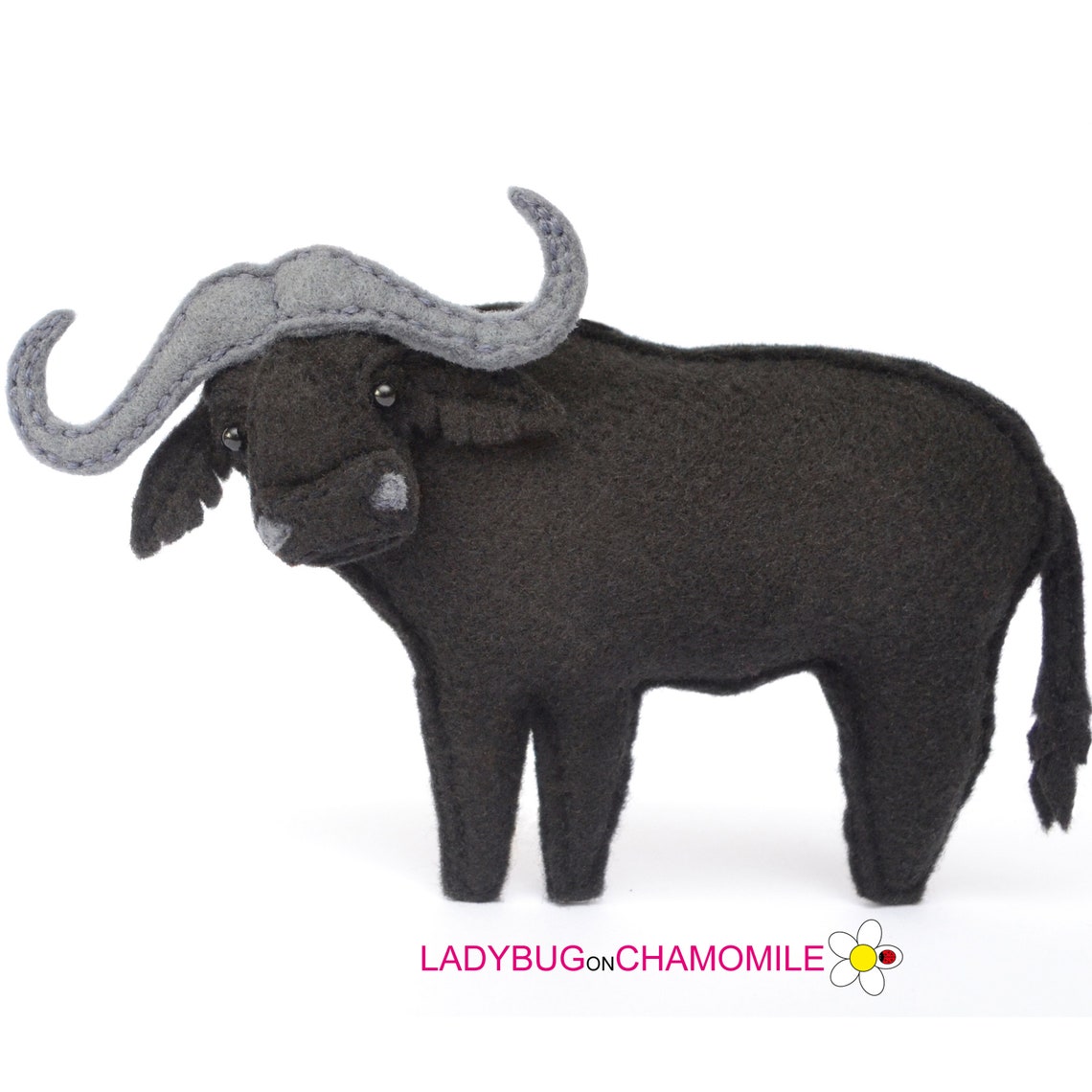 CAPE BUFFALO, AFRICAN Buffalo Felt Toy, Ornament, Magnet - Etsy