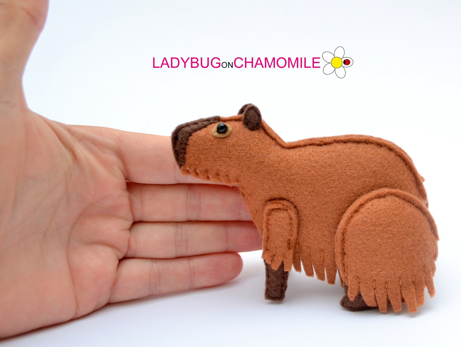 CAPYBARA Felt Toy Ornament Magnet Keychain Brooch - Etsy