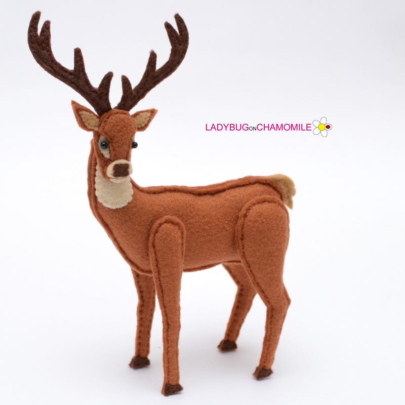 Felt Deer - Etsy
