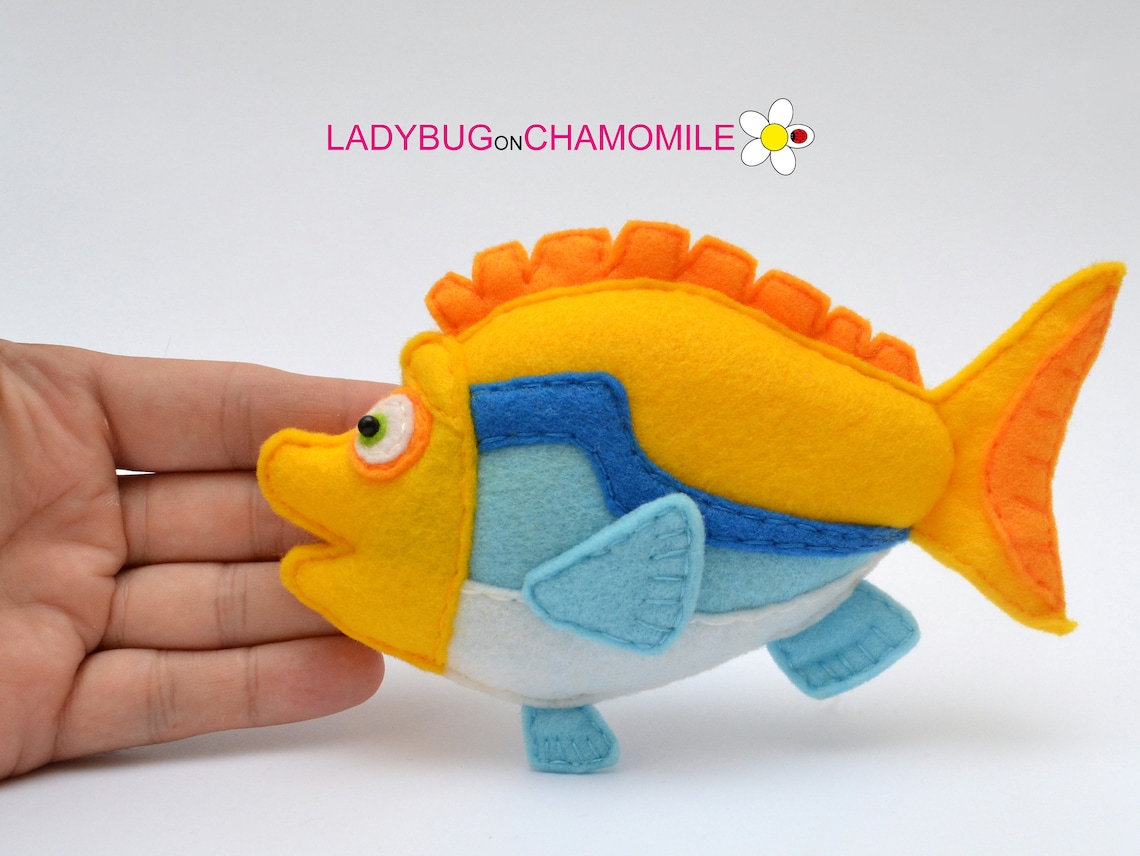 SPLASH and BUBBLES TV Show Fishes Felt Toys, Ornaments, Magnets - Etsy