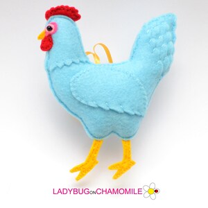 CHICKEN (HEN) Felt Toy, Ornament, Magnet - Etsy