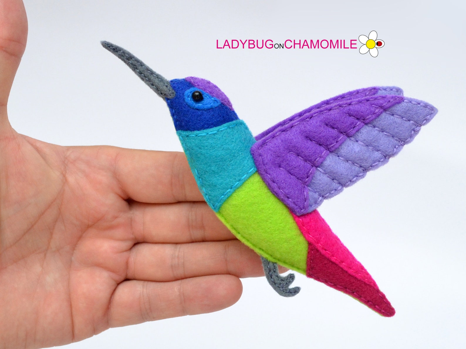 HUMMINGBIRD COLIBRI Felt Toy Ornament Magnet Keychain - Etsy