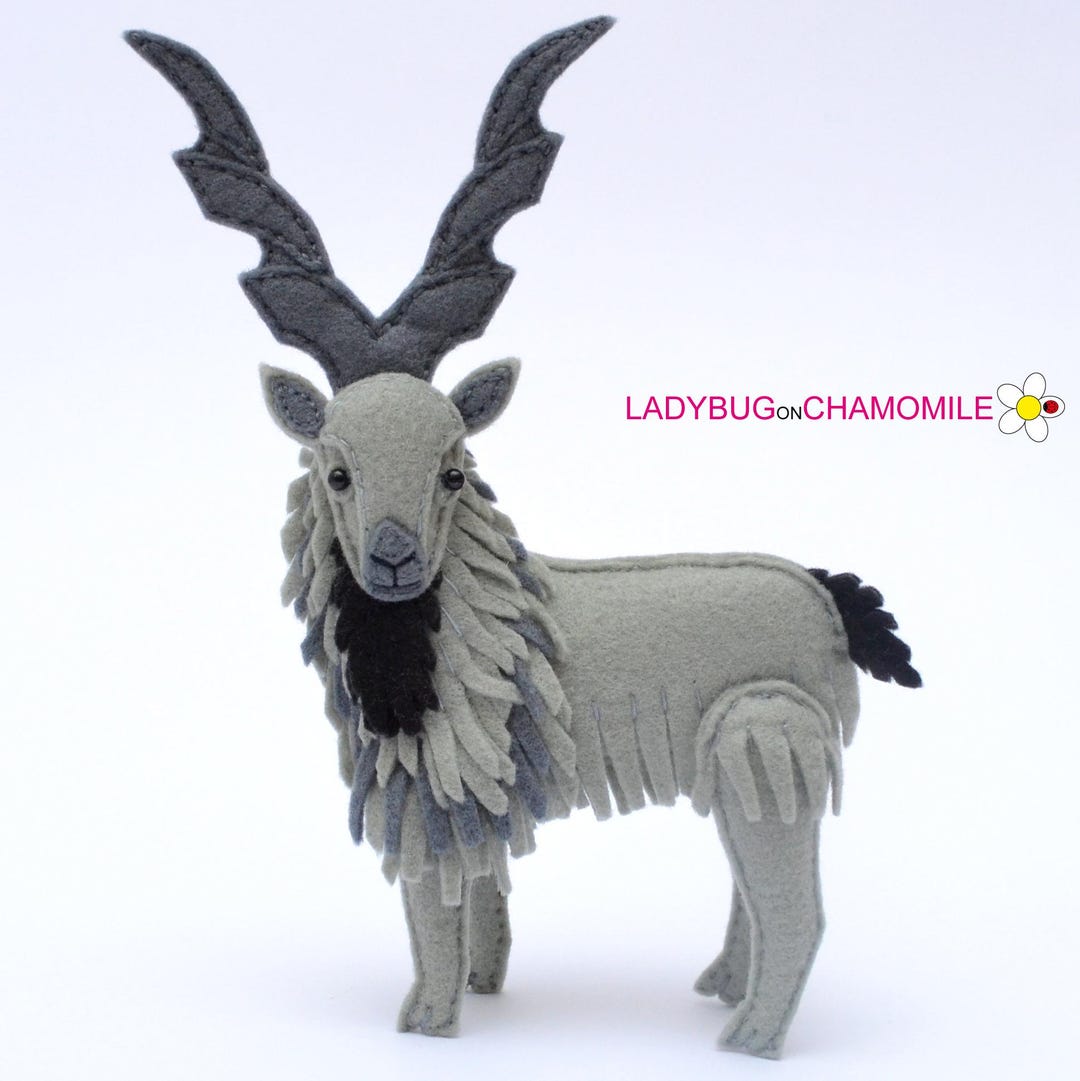MARKHOR Felt Toy, Ornament, Magnet - Etsy