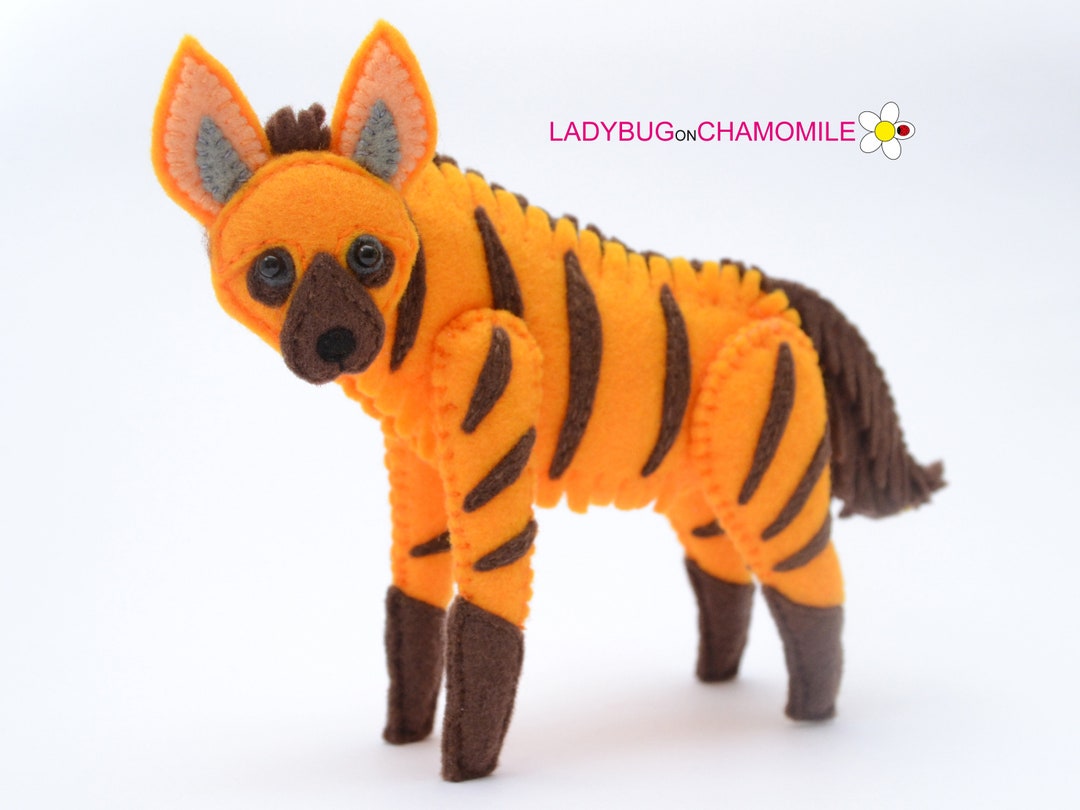 AARDWOLF Felt Toy Ornament Magnet Keychain Brooch - Etsy
