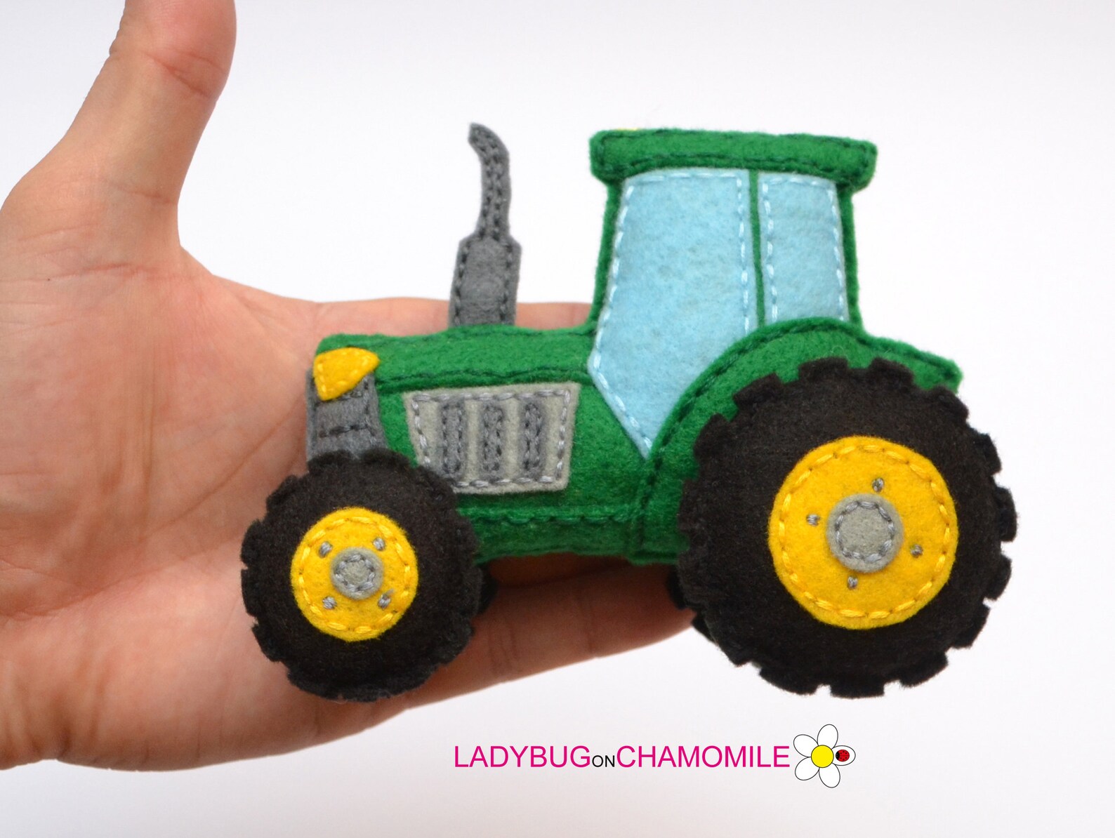 Felt TRACTOR Ornament Toy. | Etsy