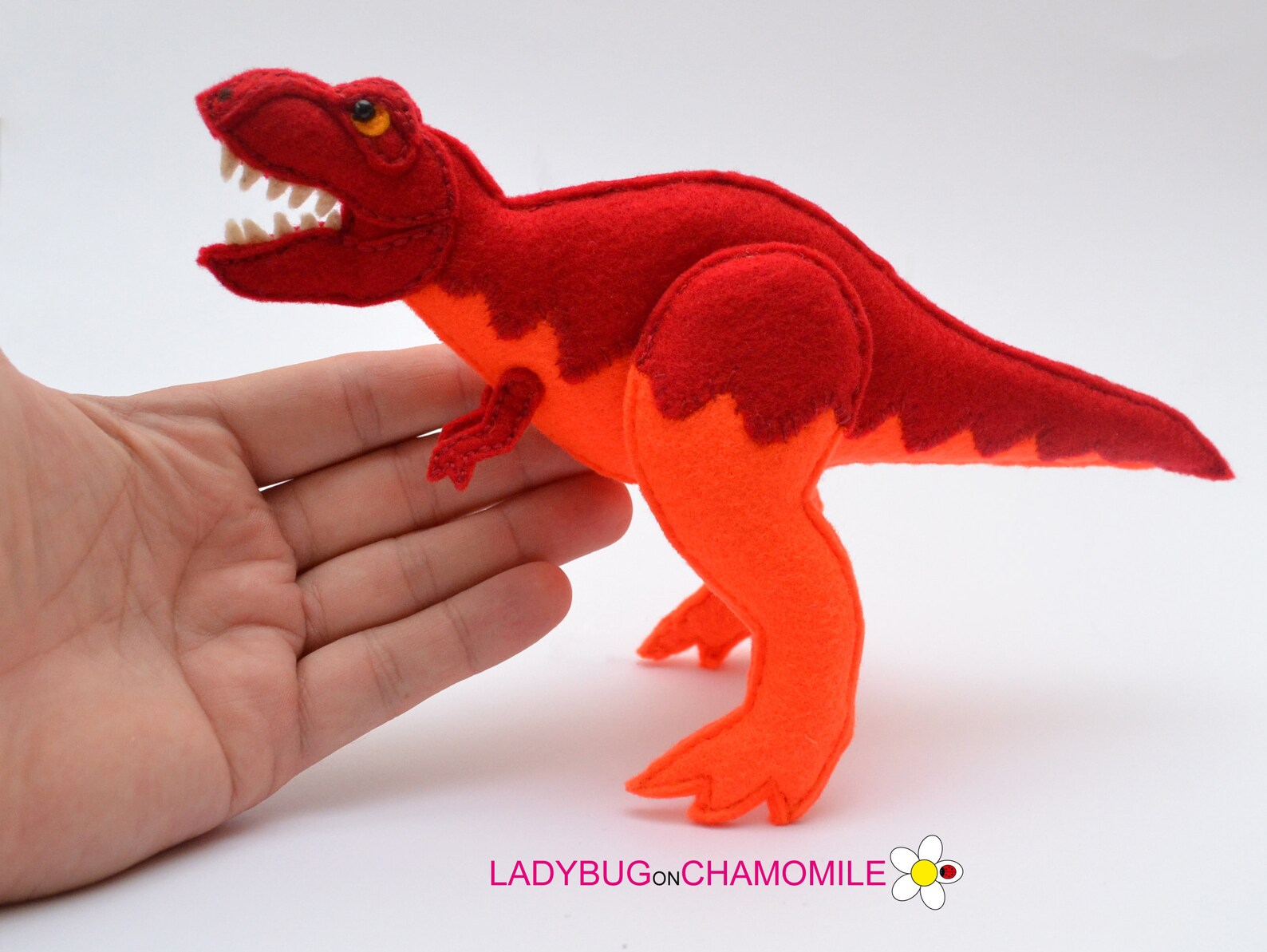 Felt T-REX (TYRANNOSAURUS) Dinosaur Ornament, Toy - Etsy