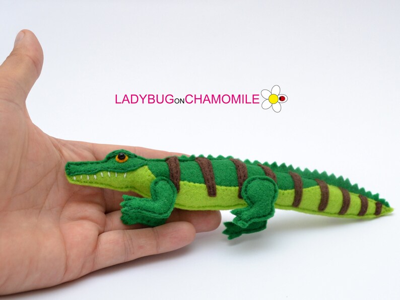 Nile CROCODILE Salt Water Crocodile CAIMAN Felt Toy - Etsy