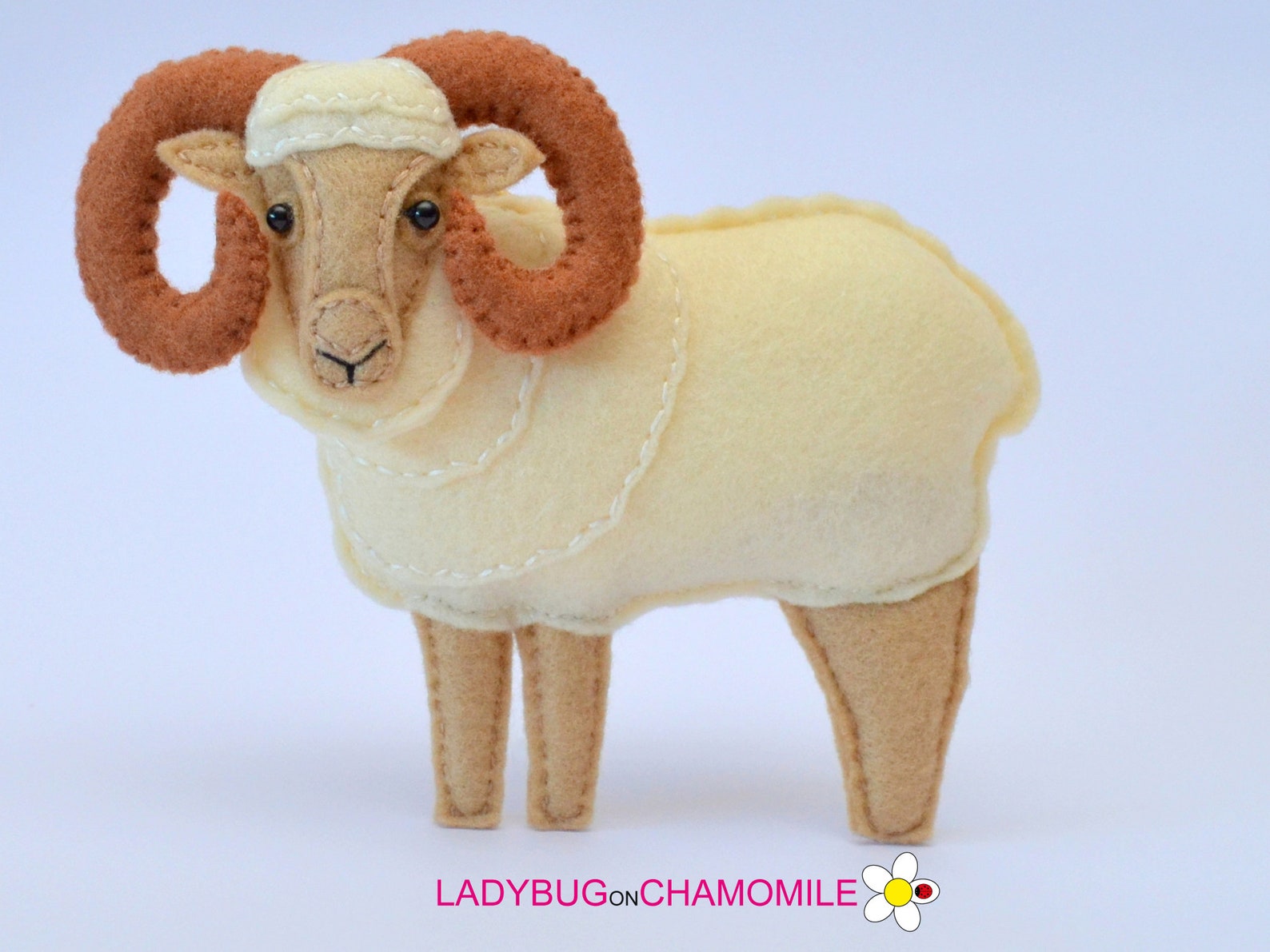 SHEEP, RAM, (merino Ram) Felt Toy, Ornament, Magnet - Etsy