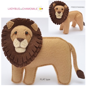 LION Felt Toy, Ornament - Etsy