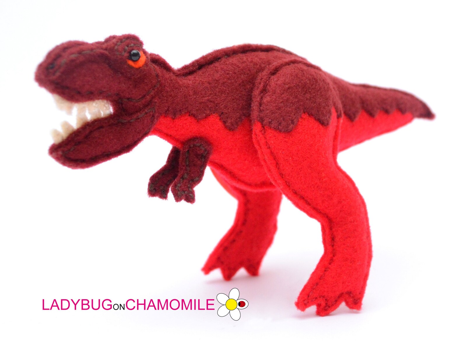 Felt T-REX (TYRANNOSAURUS) Dinosaur Ornament, Toy - Etsy