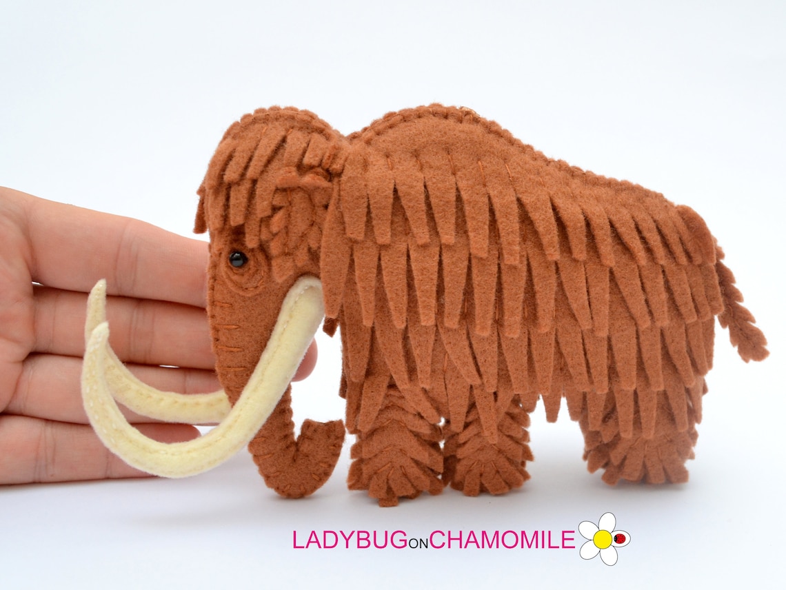 Fieltro MAMUT Ornamento o Toy Mamut Lanudo Mamut Colombino | Etsy