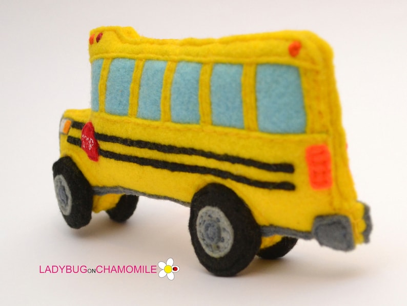 Felt SCHOOL BUS Stuffed Felt School Bus Ornament Toy. - Etsy