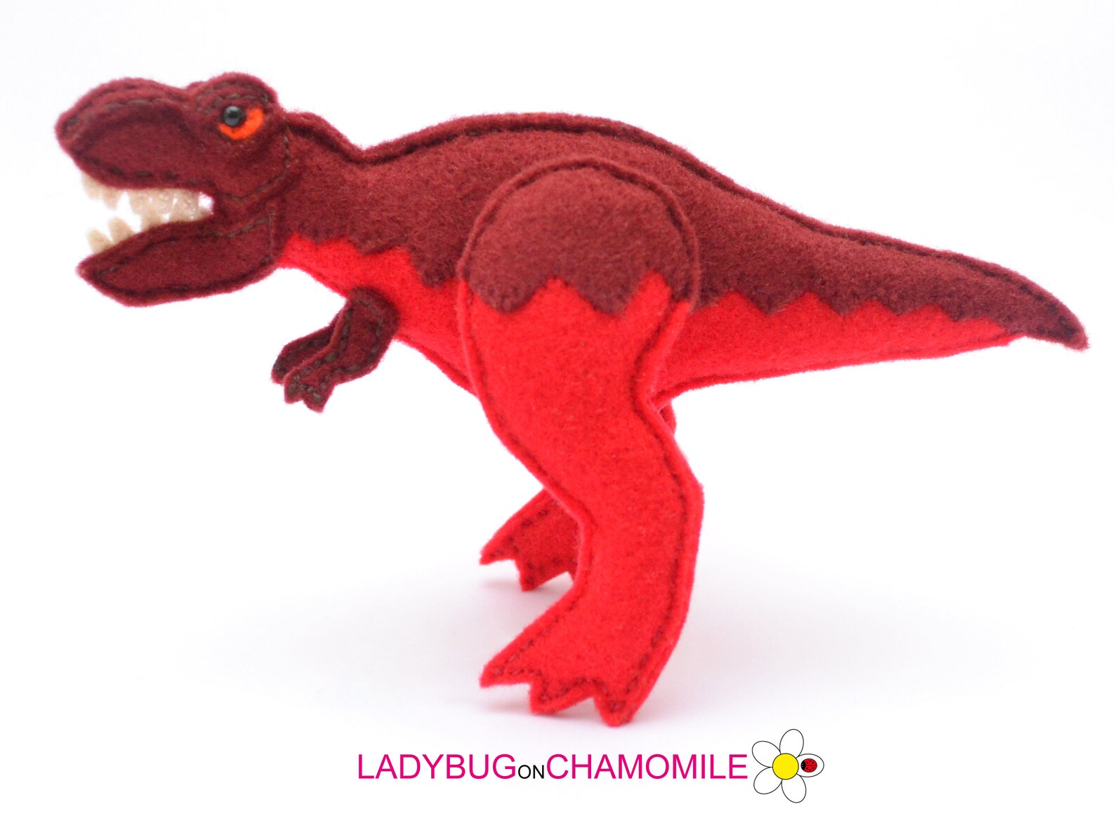 Felt T-REX (TYRANNOSAURUS) Dinosaur Ornament, Toy - Etsy