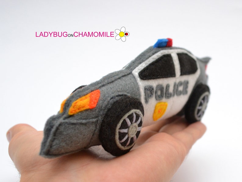 Felt POLICE CAR Toy Ornament - Etsy