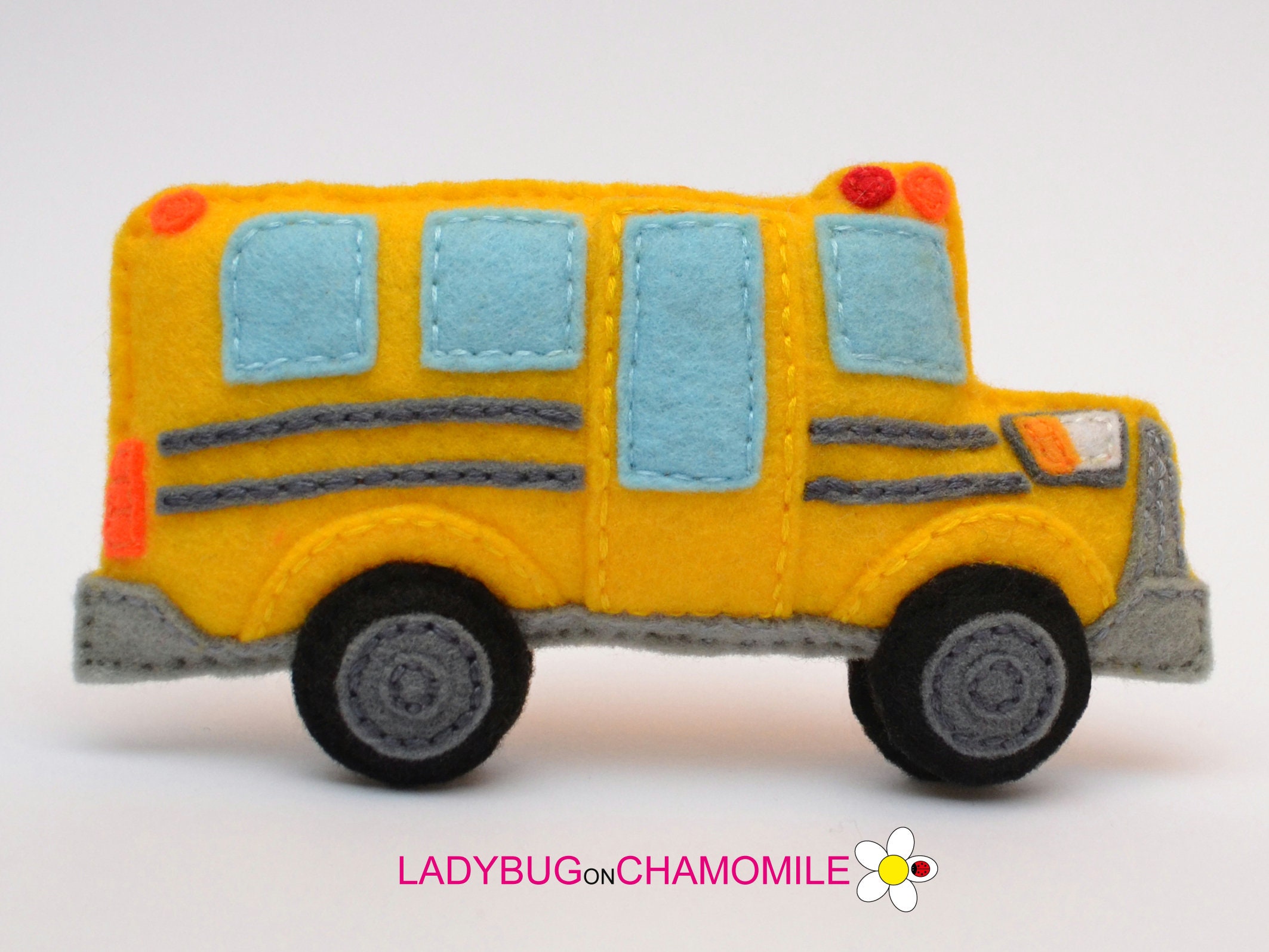 Felt SCHOOL BUS stuffed felt School Bus Ornament Toy | Etsy