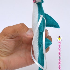HAMMERHEAD SHARK Felt Toy, Ornament, Magnet - Etsy