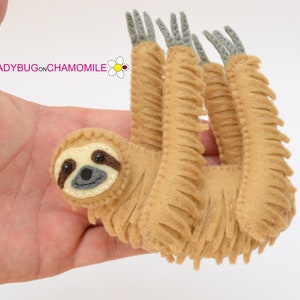 SLOTH Felt Toy, Ornament - Etsy