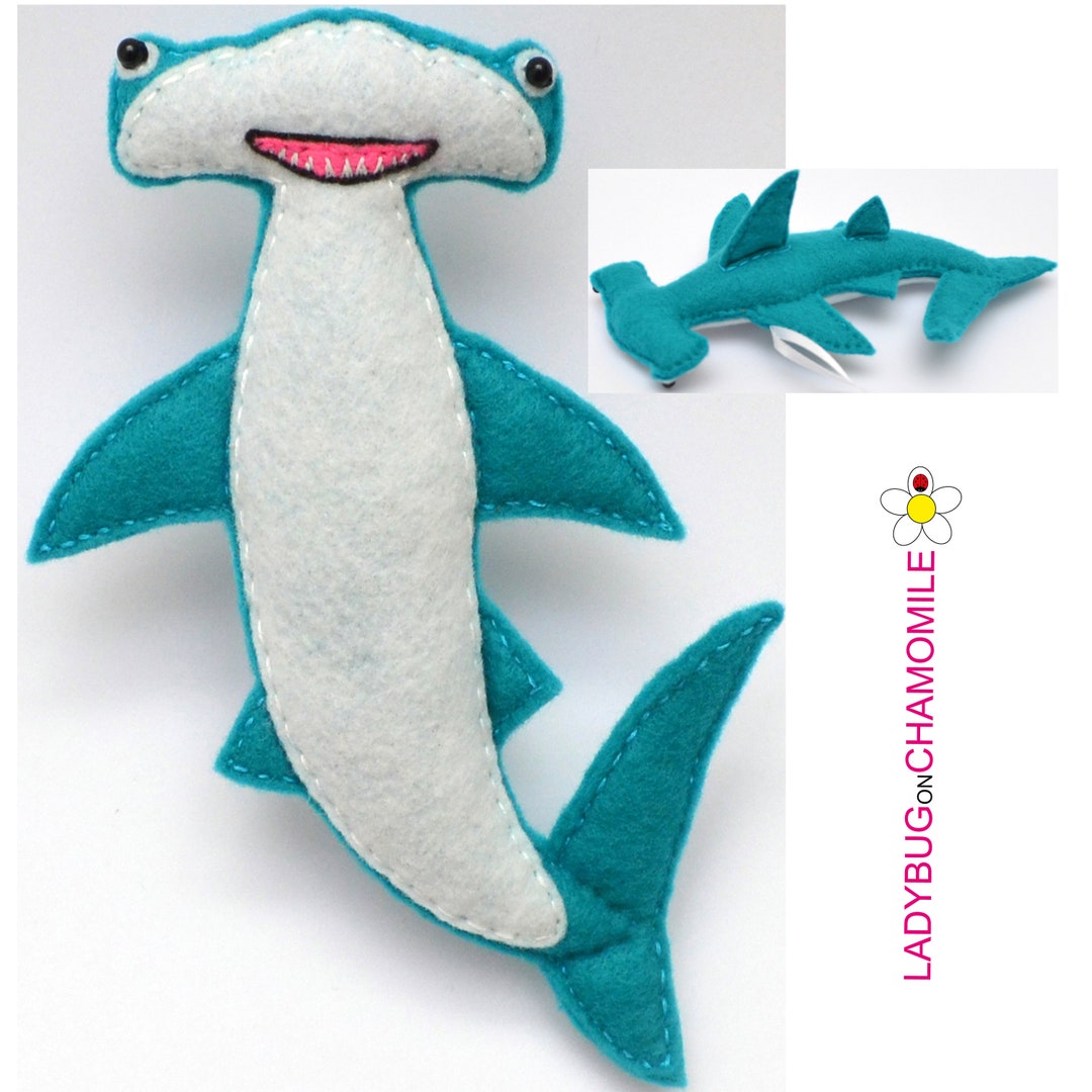 HAMMERHEAD SHARK Felt Toy, Ornament - Etsy