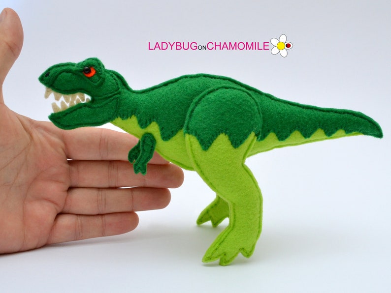 Felt T-REX (TYRANNOSAURUS) Dinosaur Ornament, Toy - Etsy