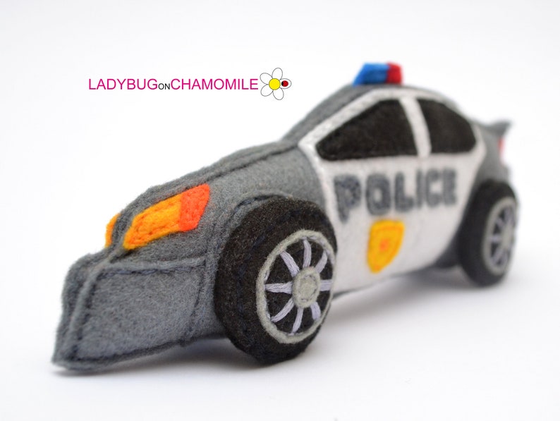 Felt POLICE CAR Toy Ornament - Etsy