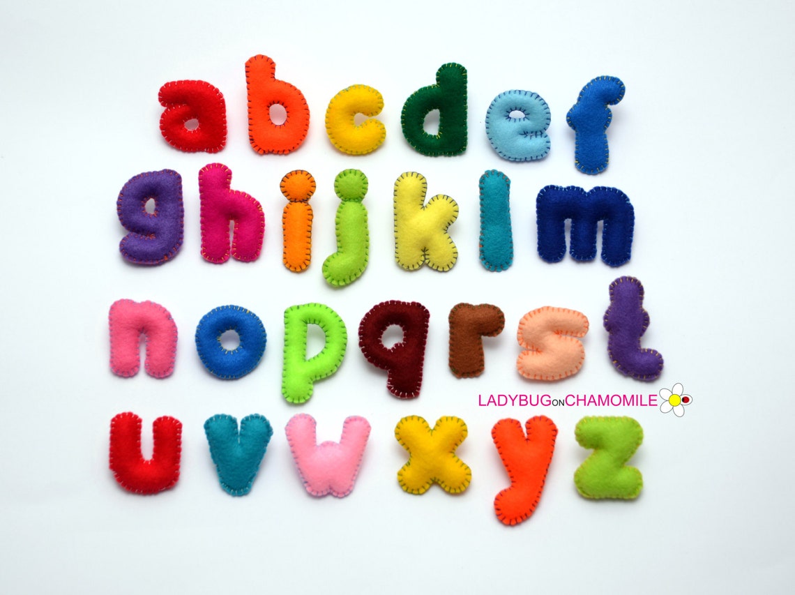 LOWER CASE Felt Magnet ALPHABET. | Etsy