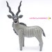 GREATER KUDU woodland Antelope Felt Toy, Ornament, Magnet - Etsy