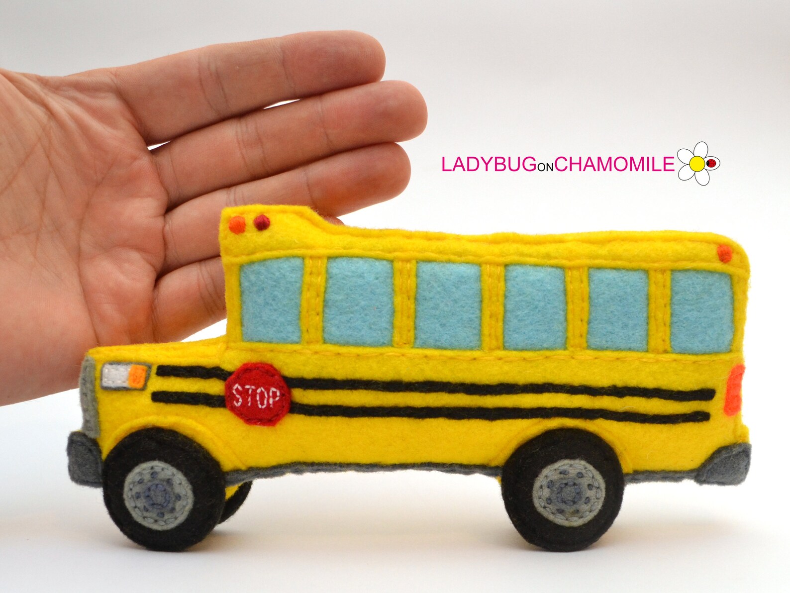 Felt SCHOOL BUS Stuffed Felt School Bus Ornament Toy. - Etsy