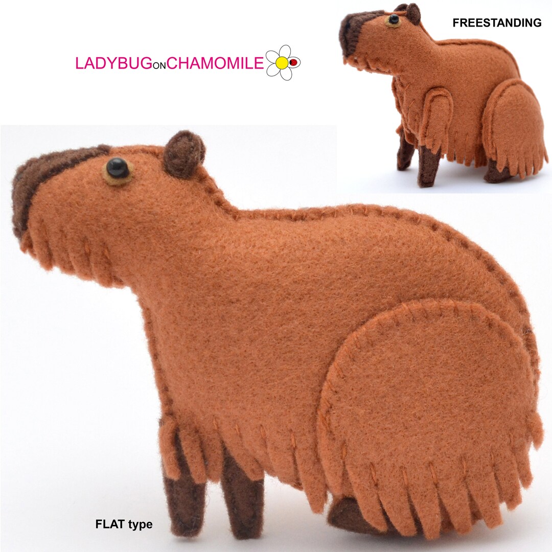 CAPYBARA Felt Toy, Ornament, Magnet - Etsy