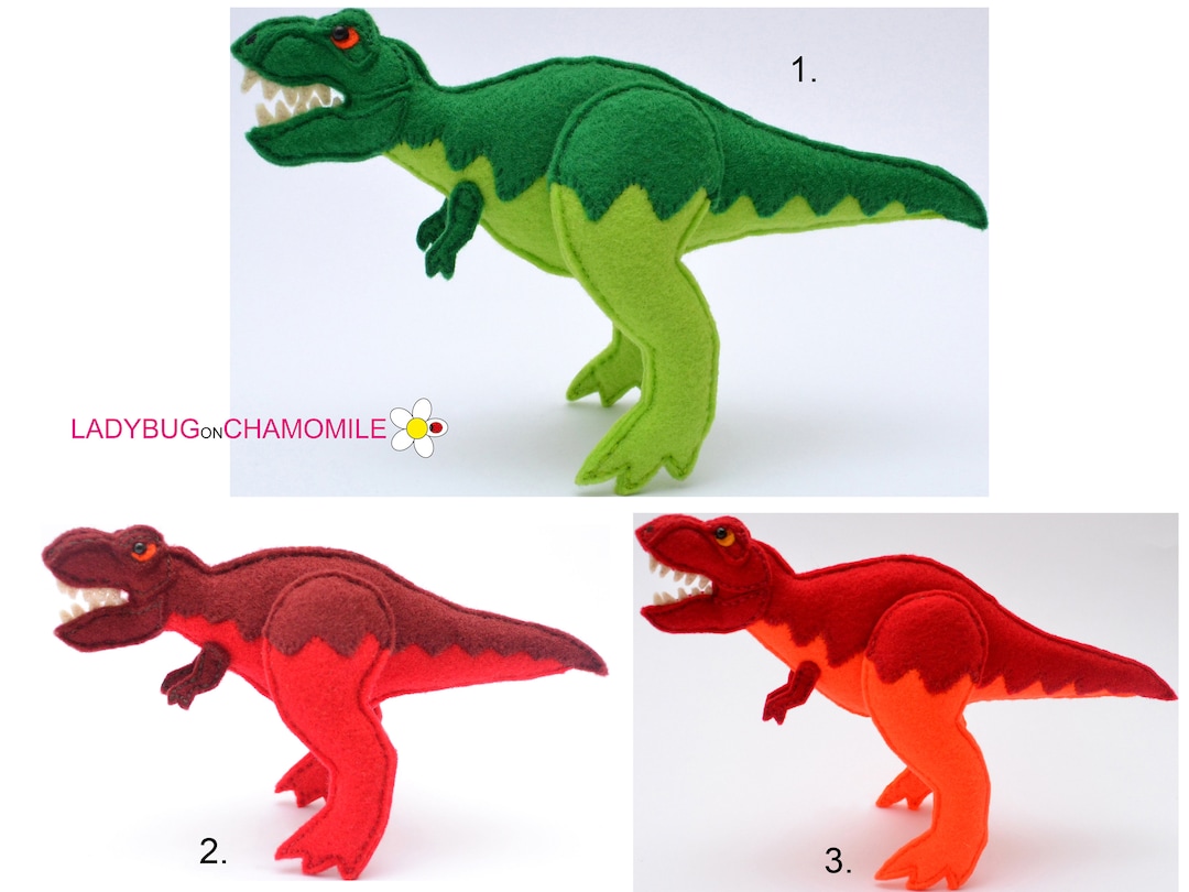 Felt T-REX TYRANNOSAURUS Dinosaur Ornament, Toy - Etsy