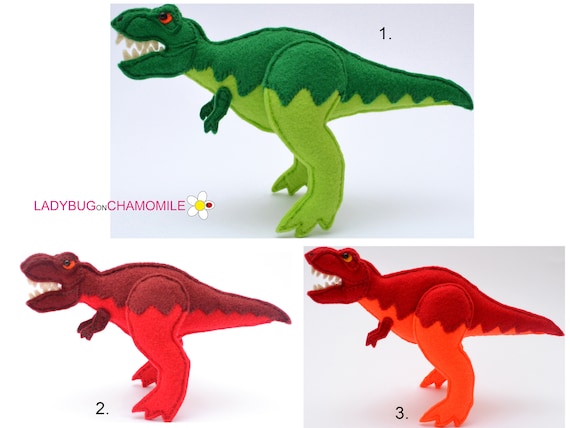 Felt T-REX TYRANNOSAURUS Dinosaur Ornament Toy | Etsy