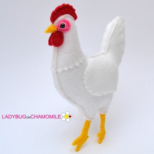 CHICKEN (HEN) Felt Toy, Ornament, Magnet - Etsy