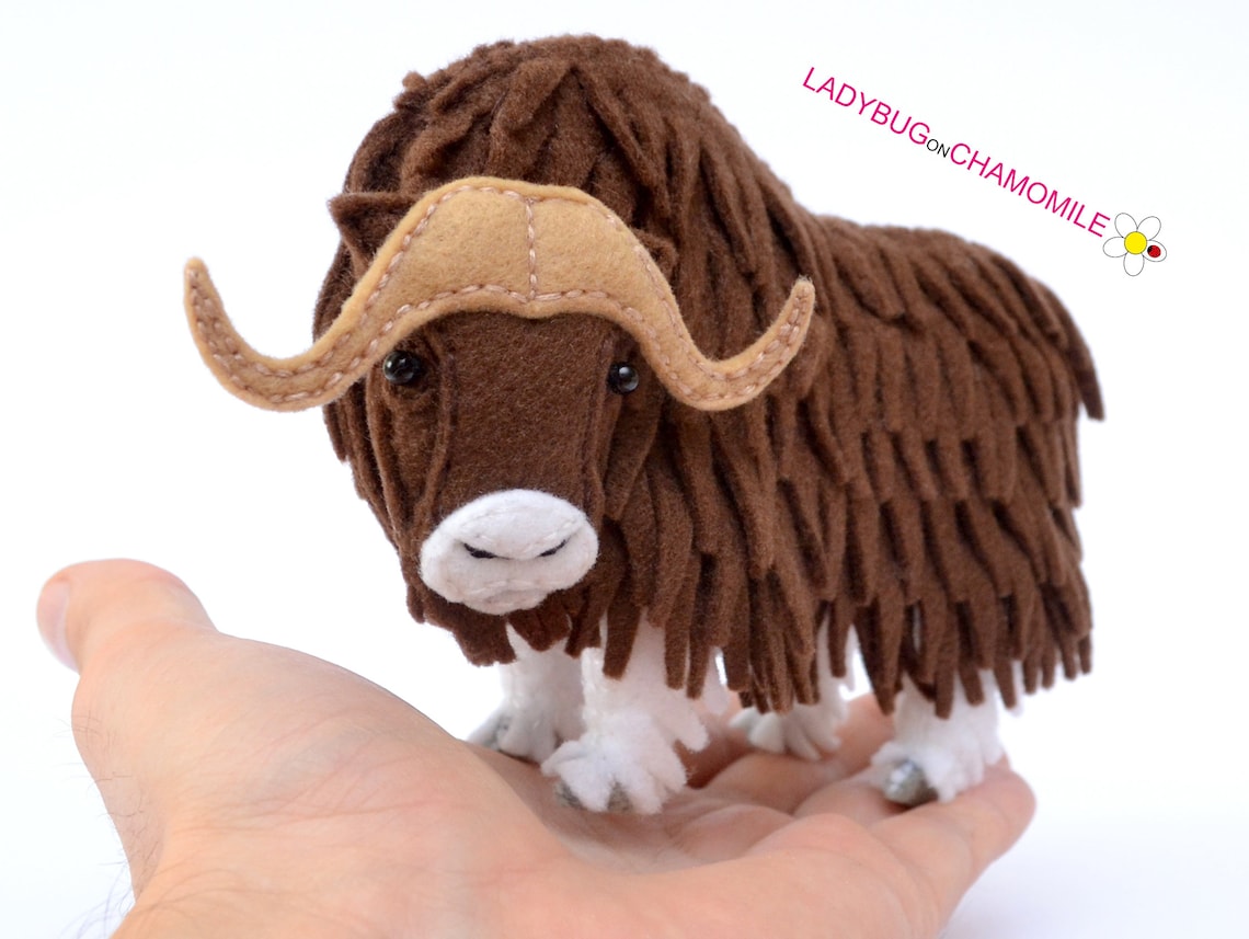 MUSK OX Felt Toy Ornament - Etsy