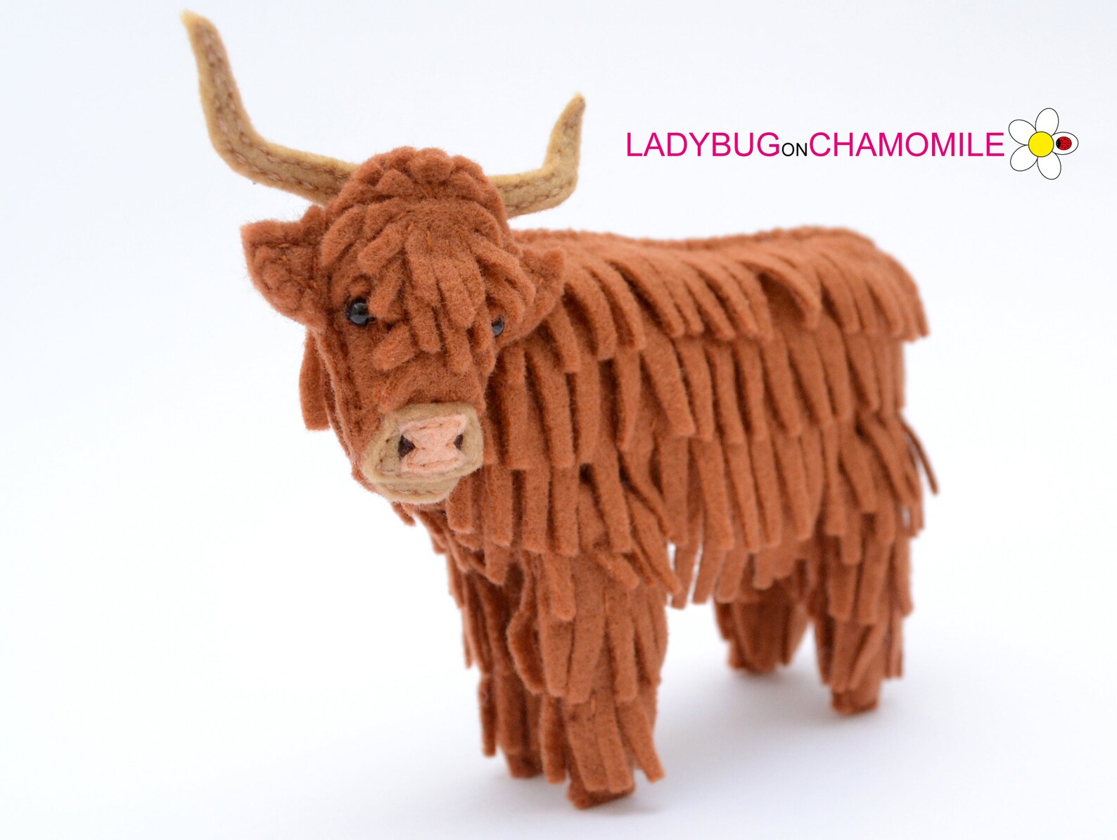 HIGHLAND COW Felt Toy, Ornament, Magnet - Etsy