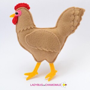 CHICKEN (HEN) Felt Toy, Ornament, Magnet - Etsy