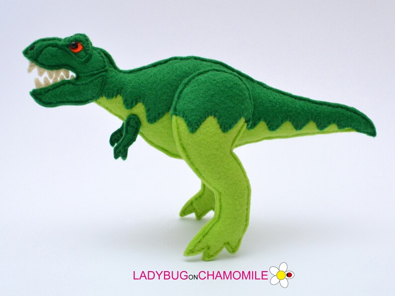 Felt T-REX TYRANNOSAURUS Dinosaur Ornament Toy | Etsy