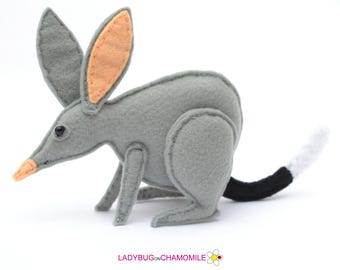 Wool Felt Bilby Christmas Ornament Toys, Australian Bilby Toy ...