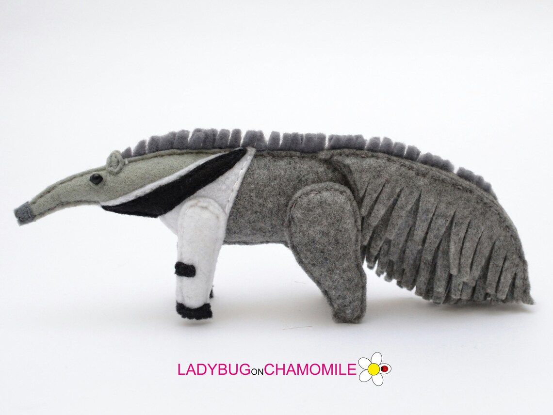 ANTEATER Felt Toy, Ornament, Magnet - Etsy
