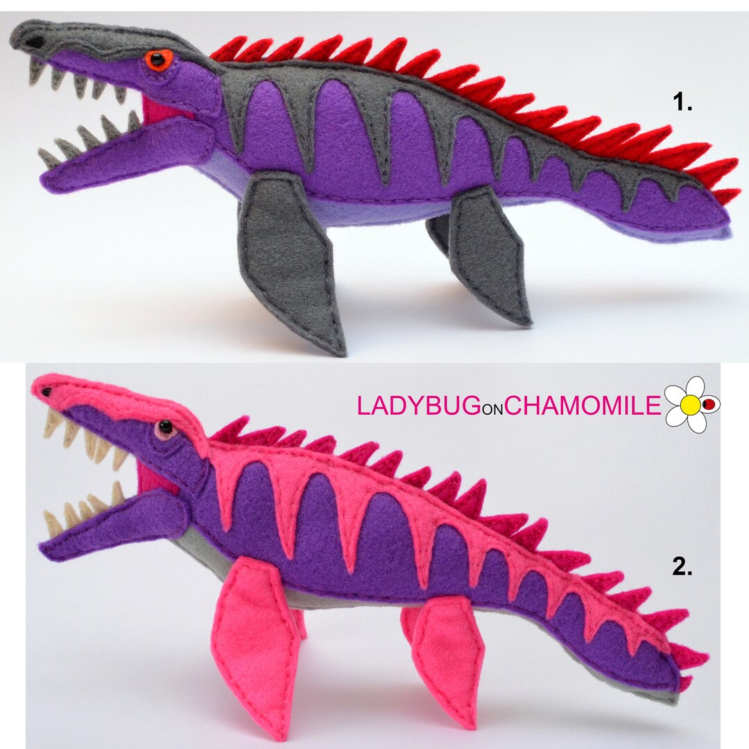 Felt MOSASAURUS Dinosaur Ornament, Toy - Etsy