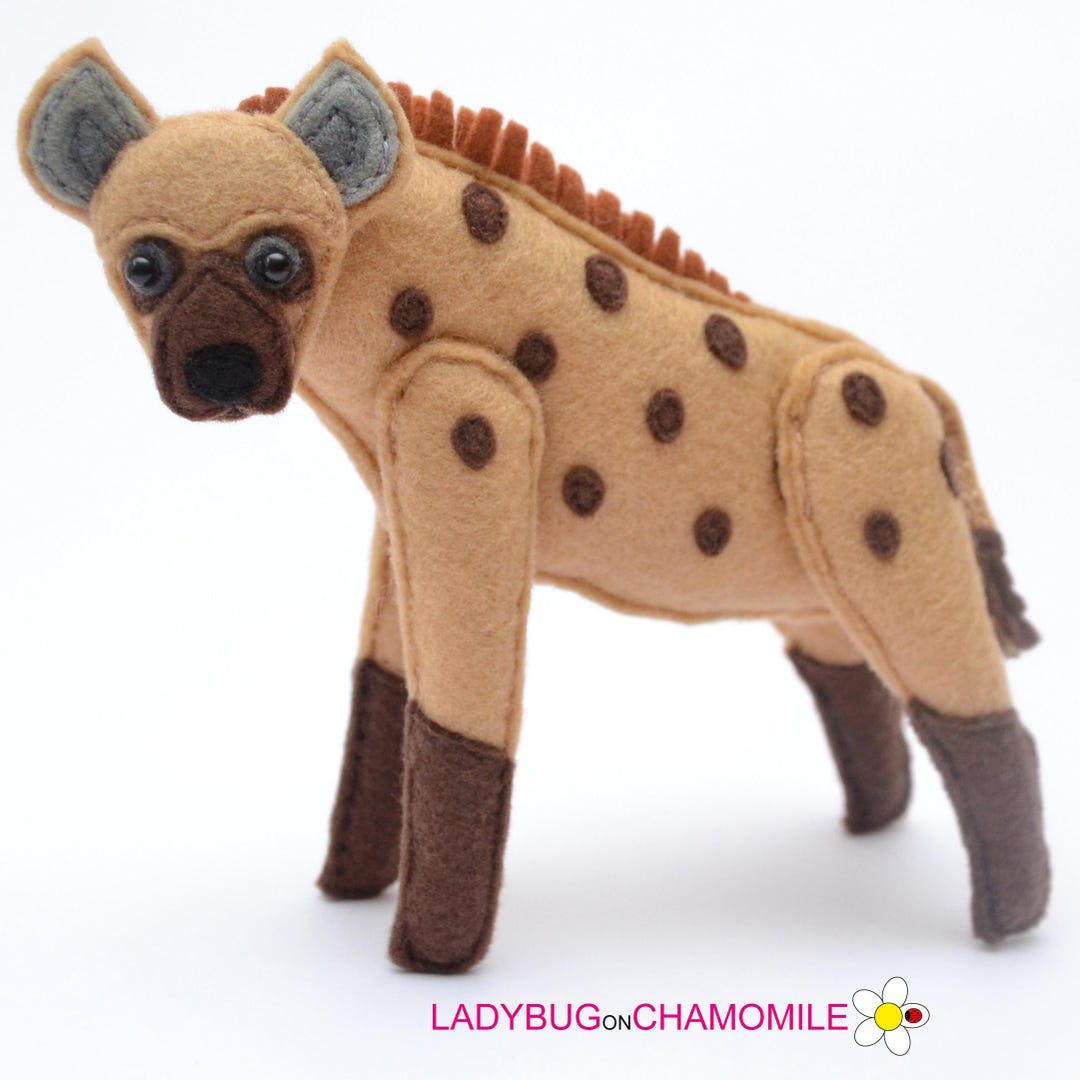 HYENA Felt Toy, Ornament, Magnet - Etsy