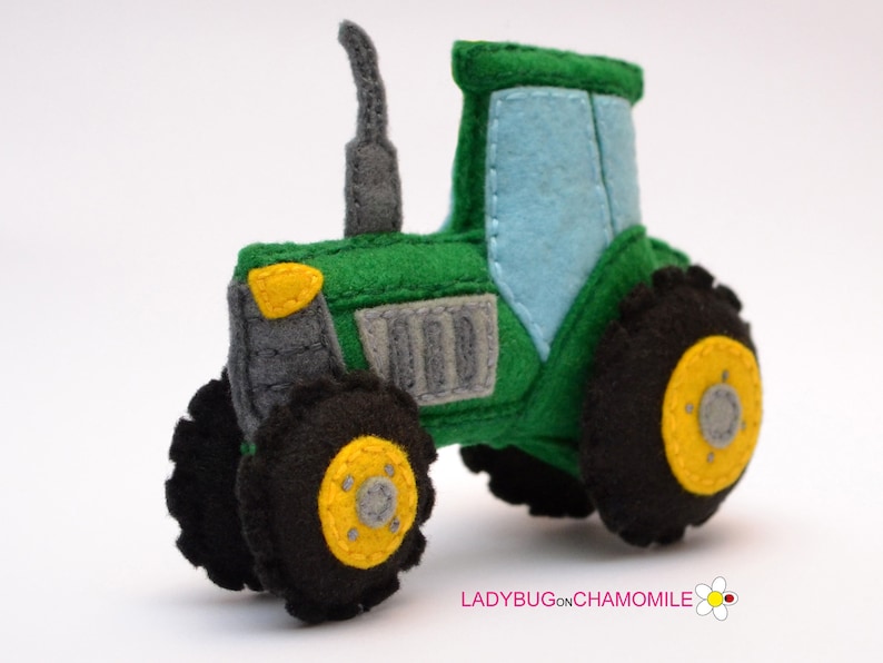 Felt TRACTOR Ornament Toy. | Etsy