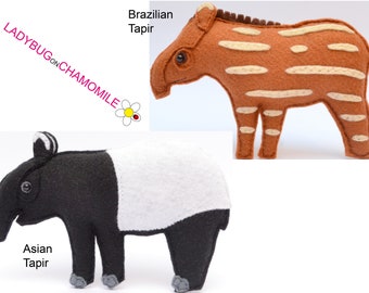 Tapir Keychain - Etsy