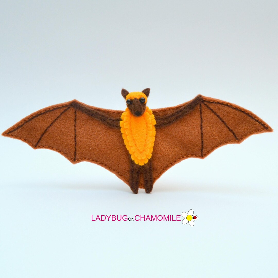 FLYING FOX BAT Felt Toy, Ornament, Magnet - Etsy
