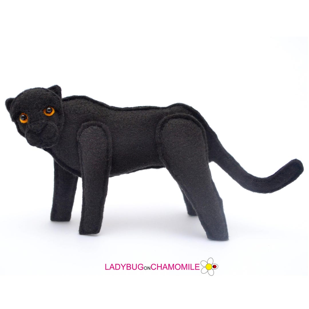 BLACK PANTHER Felt Toy, Ornament, Magnet - Etsy