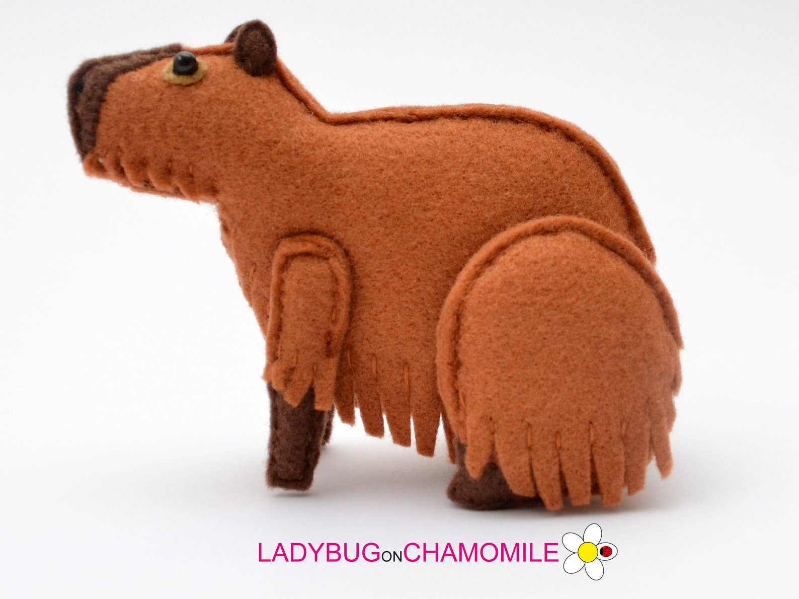 CAPYBARA Felt Toy, Ornament, Magnet - Etsy