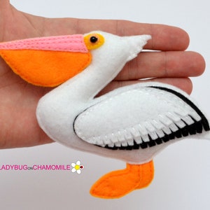 PELICAN Felt Toy, Ornament, Magnet - Etsy
