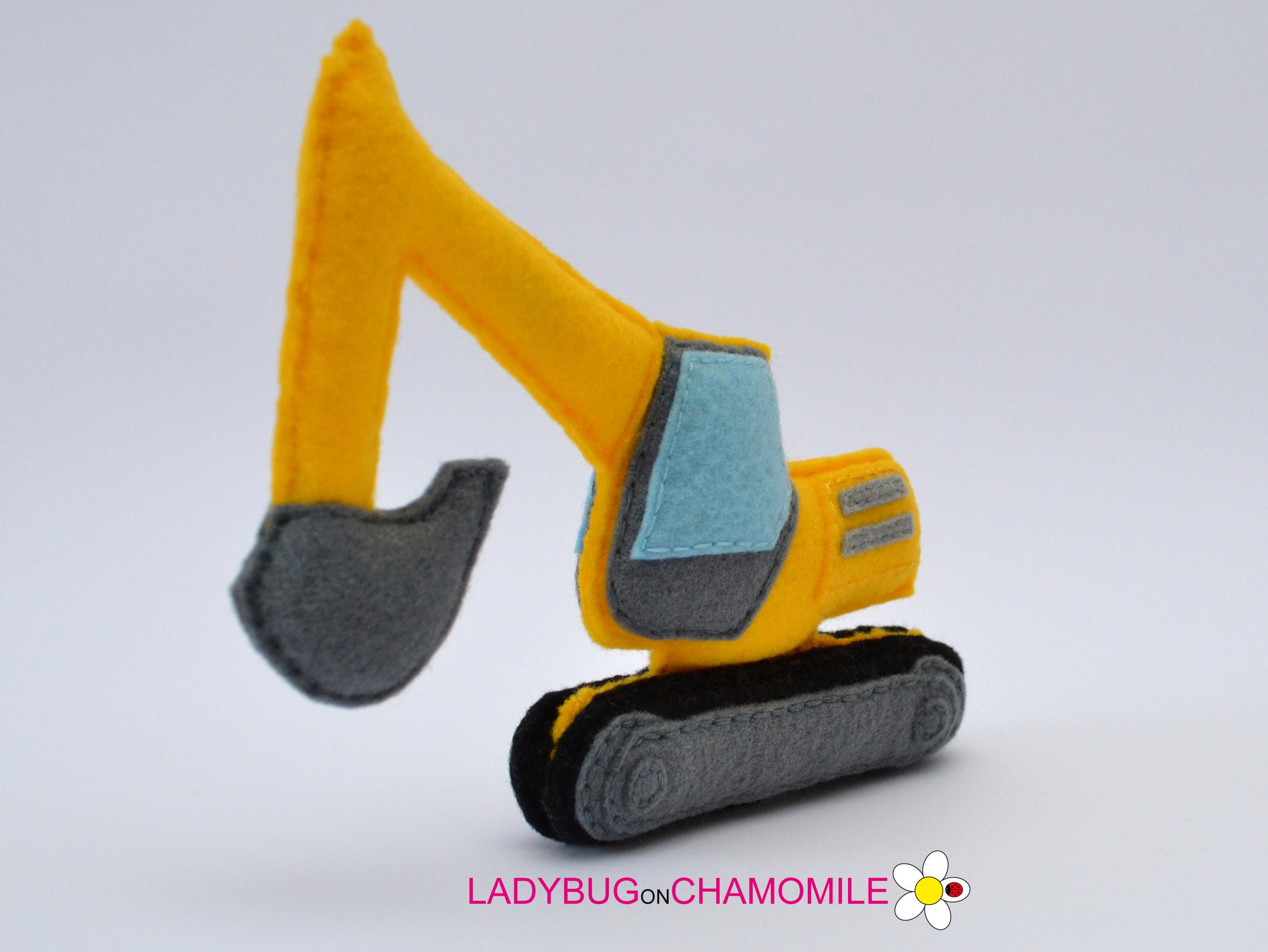 Felt DIGGER excavator Ornament Toy Magnet. | Etsy